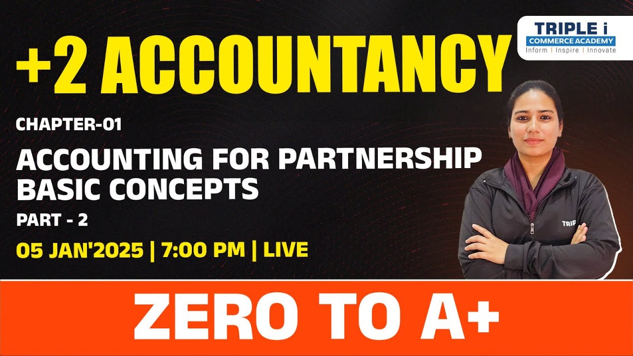 PLUS TWO | ACCOUNTANCY - ACCOUNTING FOR PARTNERSHIP BASIC CONCEPTS - PART 2 | ZERO TO A+ ...