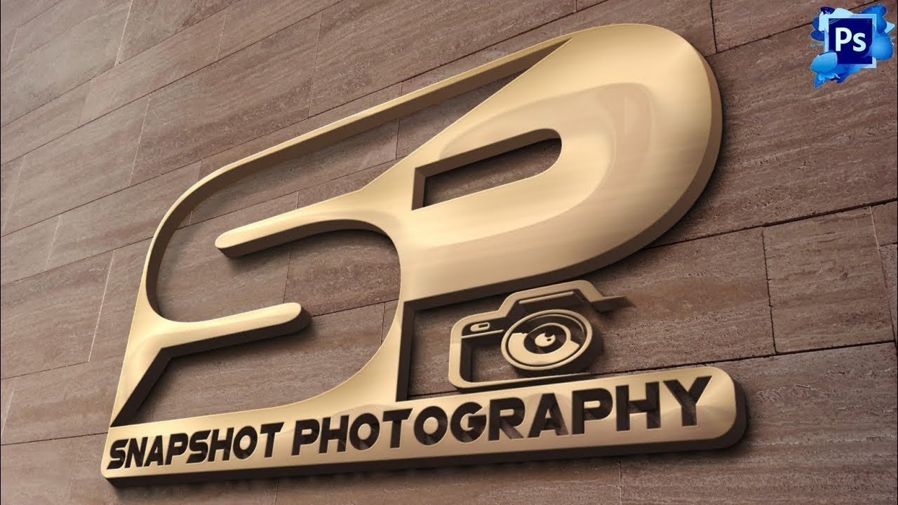 How To Make 3D Logo Design in Photoshop With Logo Mockup - YouTube