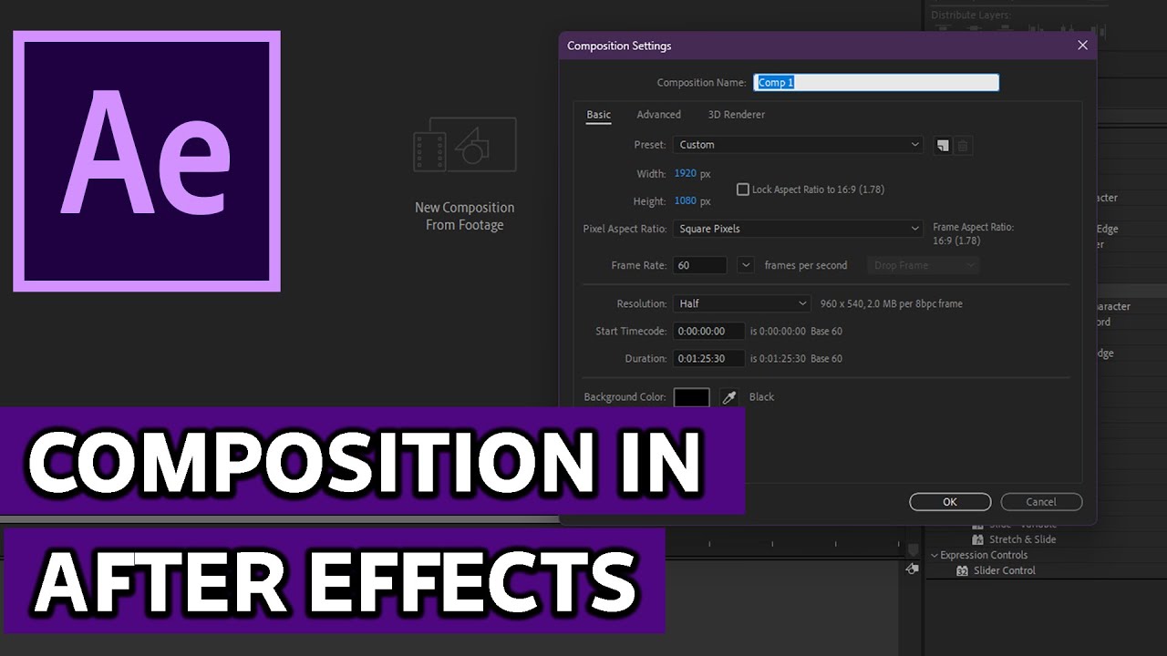 Making A Composition | Adobe After Effects 2023 - YouTube