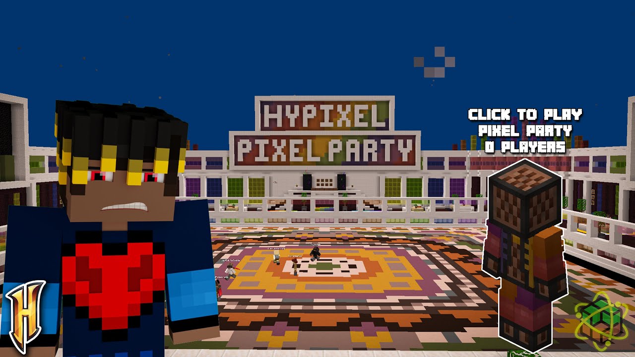این مینی گیم تو هایپیکسل حرف نداره | minecraft pixel party hypixel ...