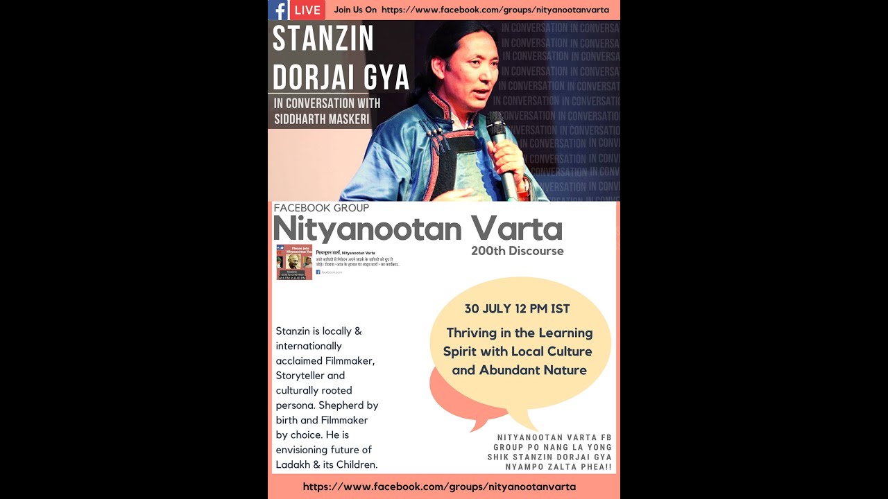 Stanzin Dorjai Gya in conversation with Siddharth Maskeri live in ...