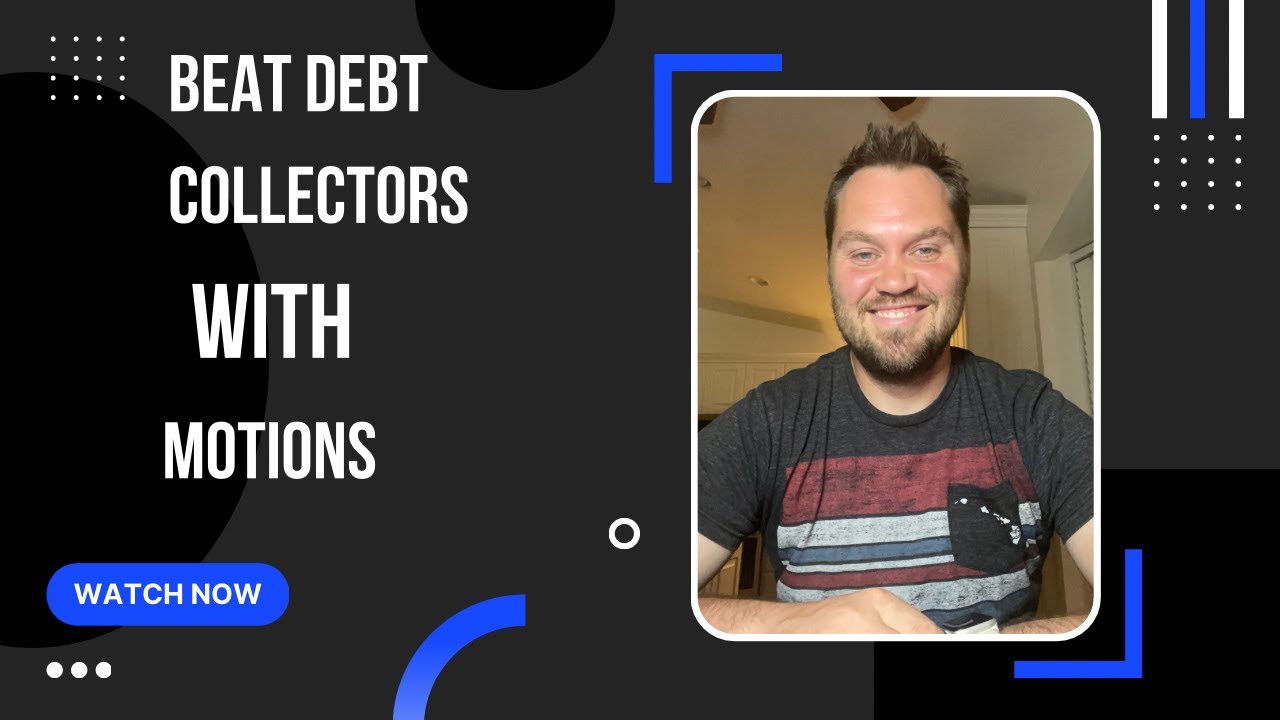 How to Win a Debt Collection Lawsuit Using Motions - YouTube