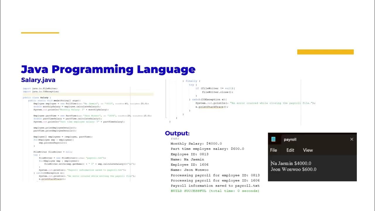 Management Salary using Java Language Programming and PHP Language ...
