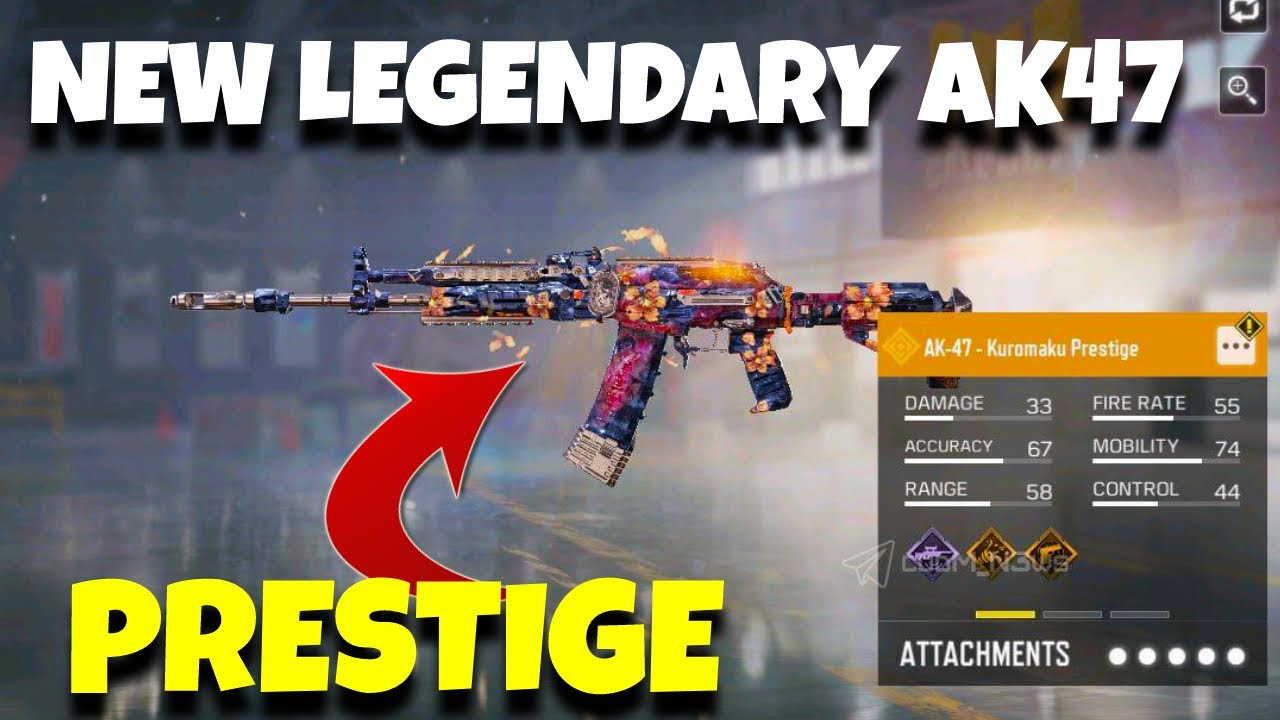 Free Legendary AK47 Kuromaku Prestige in Season 10 | COD Mobile - YouTube