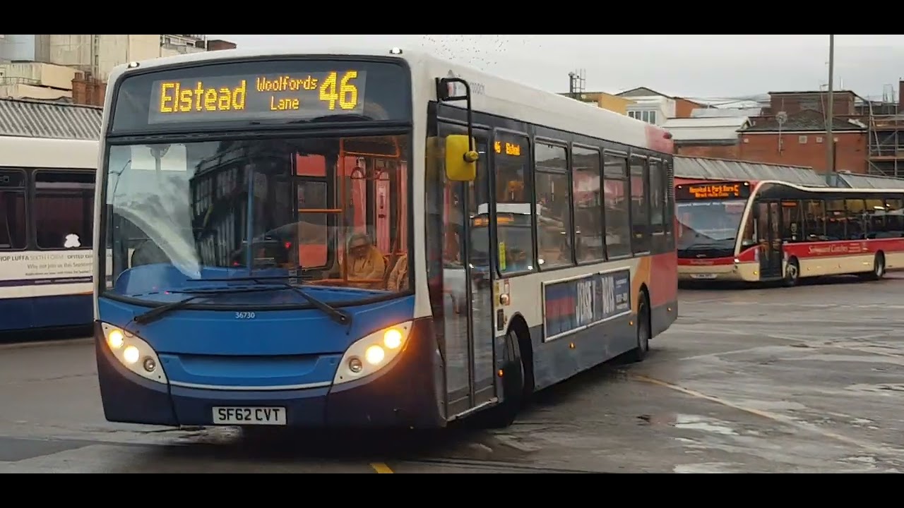 Here is the stagecoach bus 36730 on the number 46 in Guildford Tuesday ...