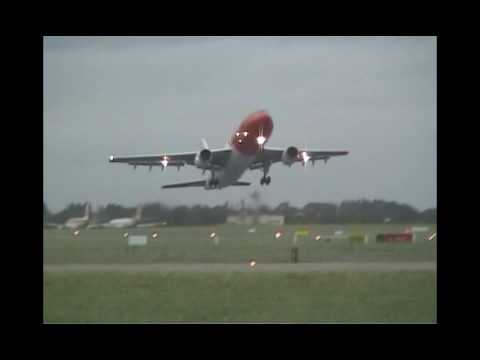 TNT Airbus A300 taking off - YouTube