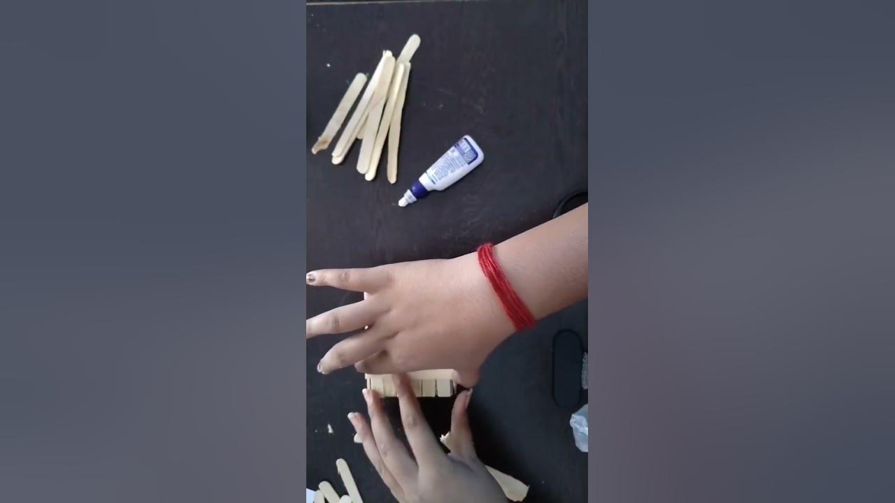 Ice Cream Stick Art Youtube