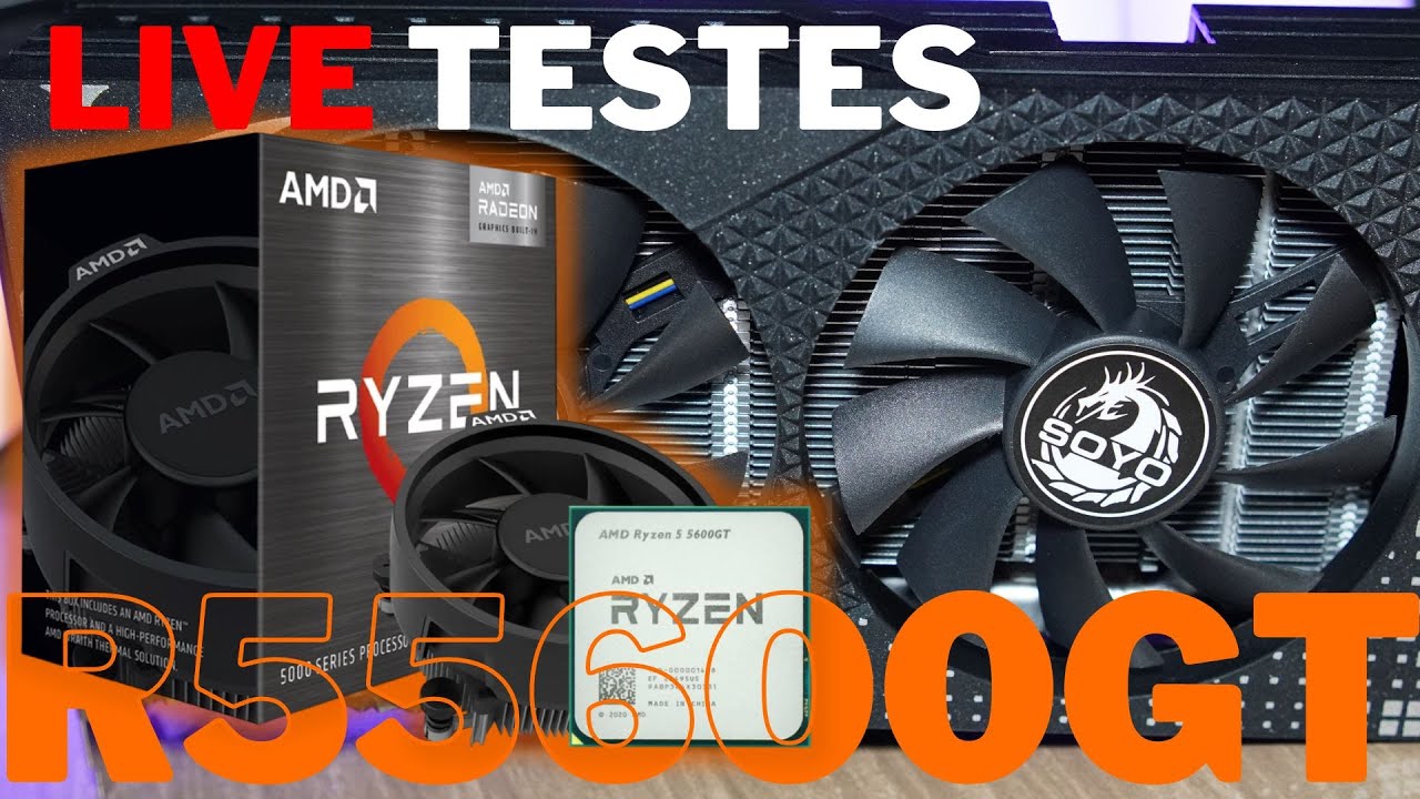 RYZEN 5 5600GT com RX 580 2048sp Vai bem? Testes em Live - YouTube
