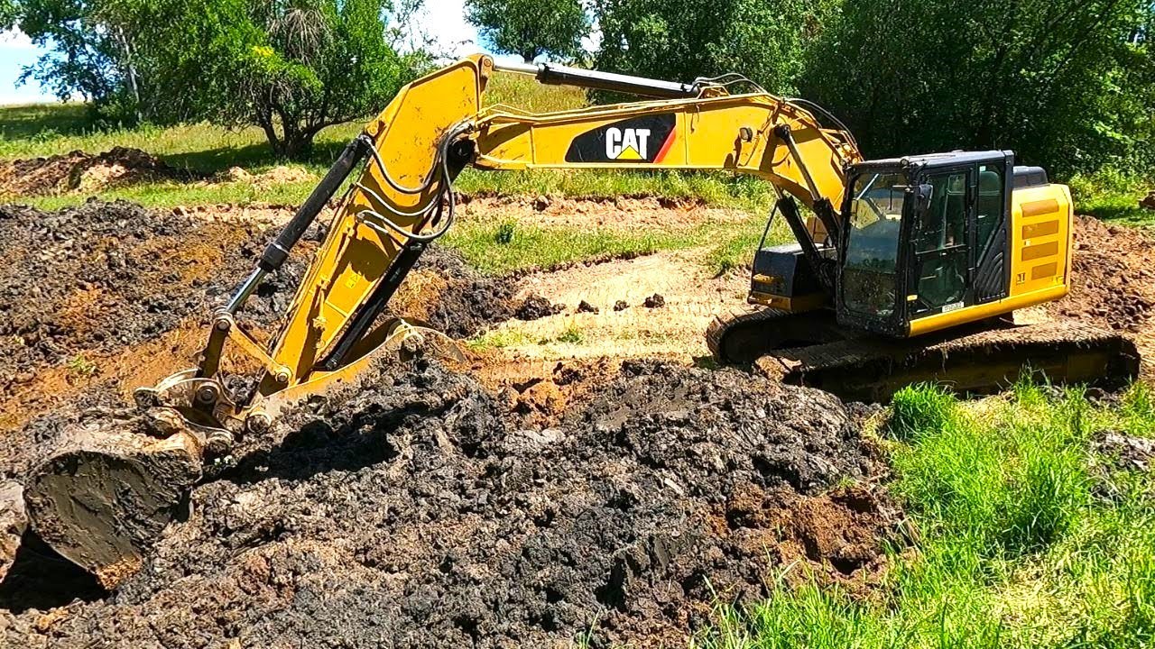 Digging DEEP With An Excavator While Avoiding Getting STUCK In DEEP MUD Digging DEEP With An Excavator While Avoiding Getting STUCK In DEEP MUD