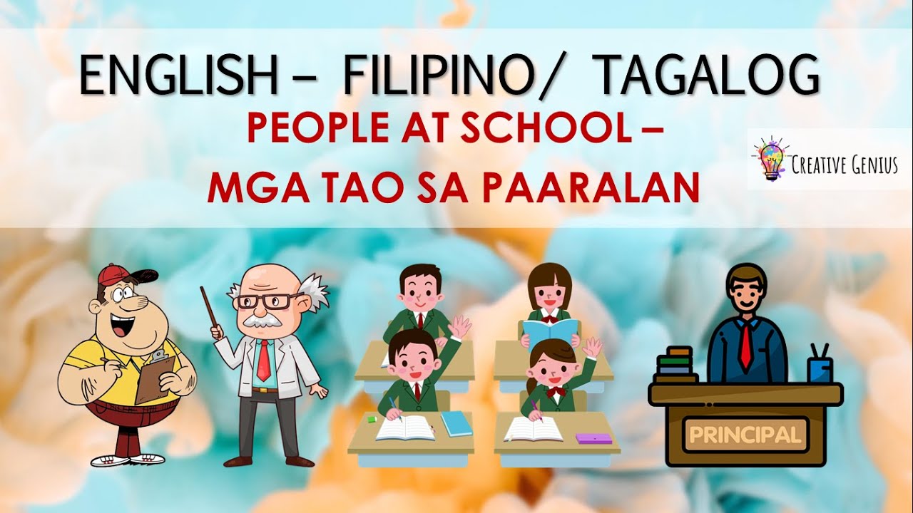 PEOPLE AT SCHOOL - MGA TAO SA PAARALAN | English – Filipino/Tagalog ...
