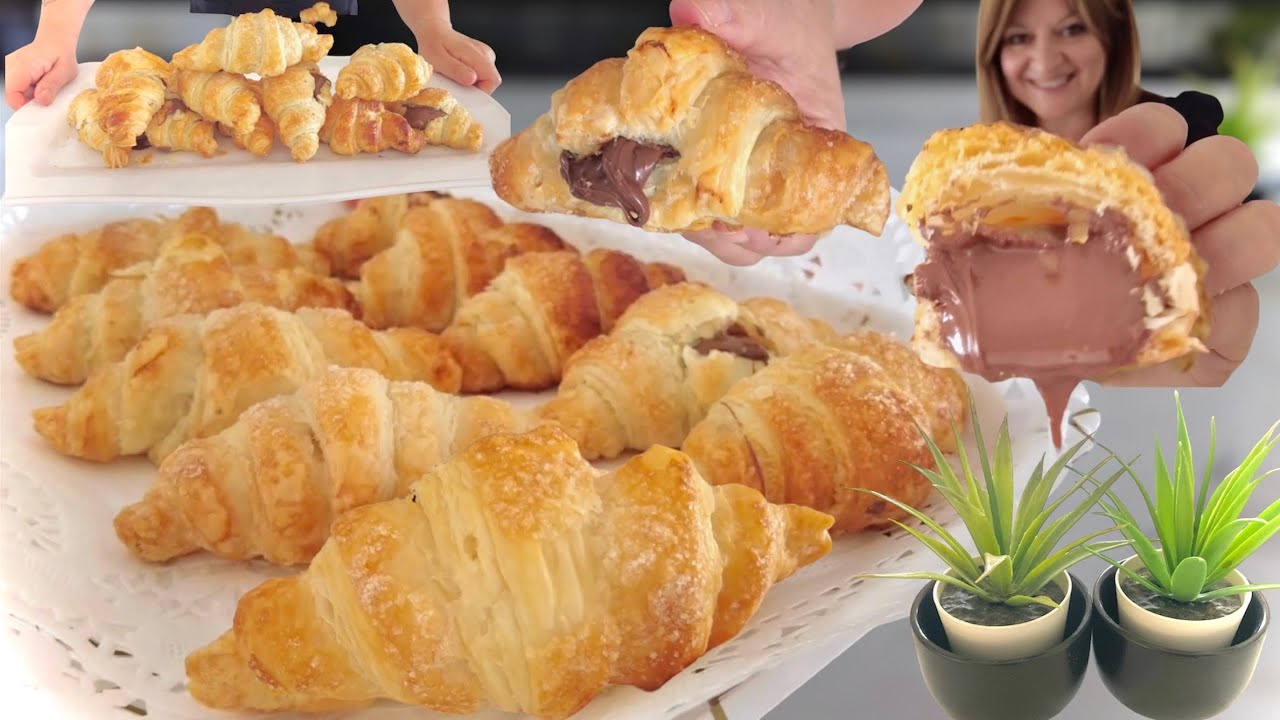 CORNETTI DEL BAR 🥐 fatti in casa meglio del BAR 🥐 facili e veloci SOLO ...