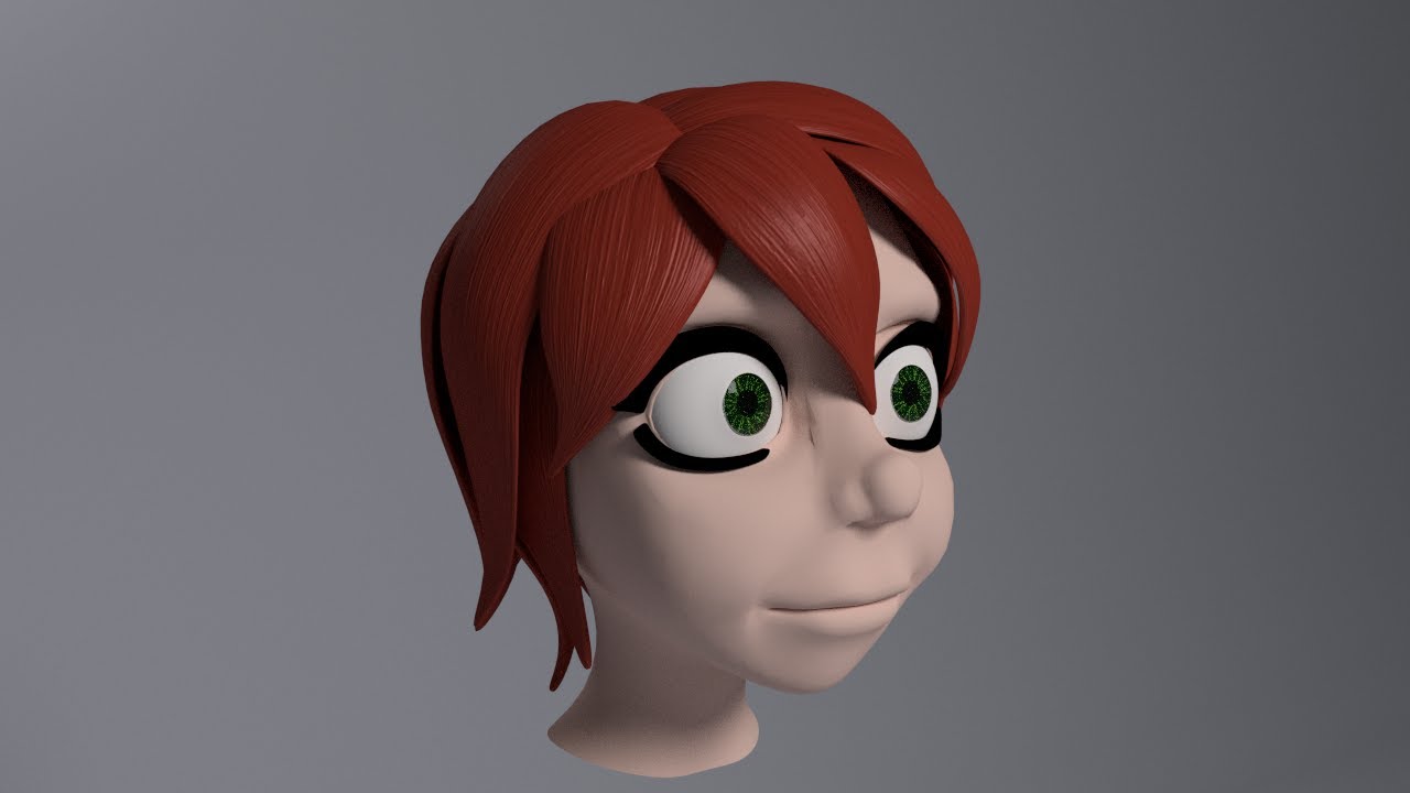 Polygon Hair 1 Again - Blender - YouTube