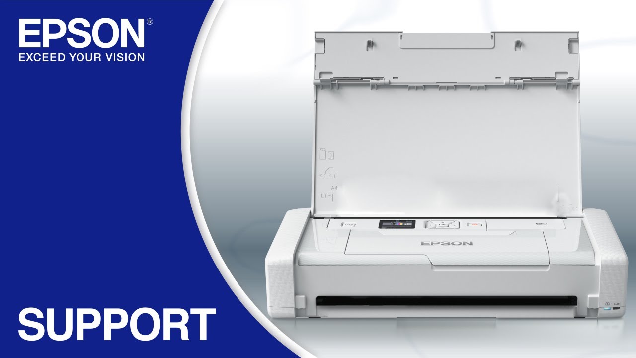 Epson WorkForce EC-C110 | Wireless Setup Using the Control Panel - YouTube