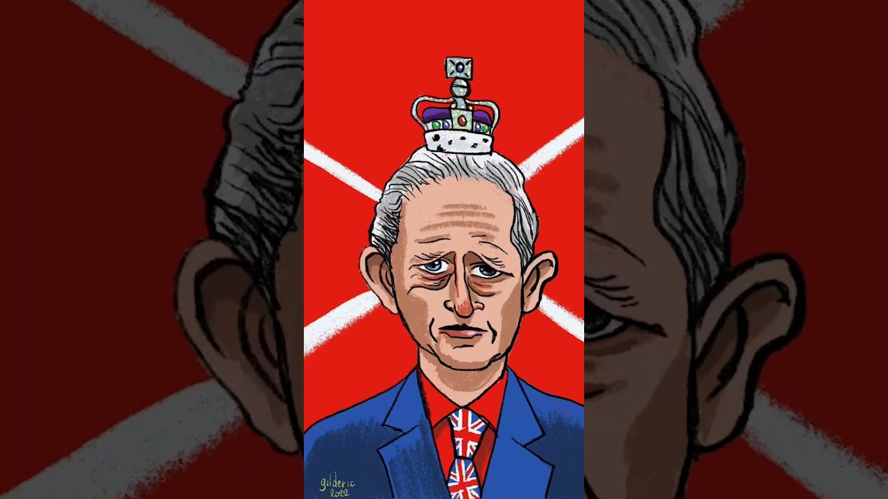 King Charles III - ( Good to be king ?) caricature Procreate - YouTube