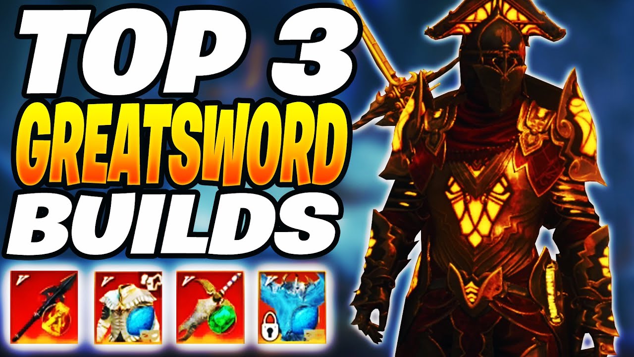 TOP 3 BEST GREATSWORD BUILDS IN SEASON 10! New World Greatsword Build ...