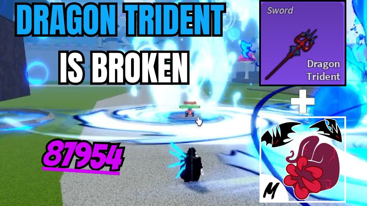 Dragon Trident Is The Most BROKEN Sword In Blox Fruits (Blox Fruits ...