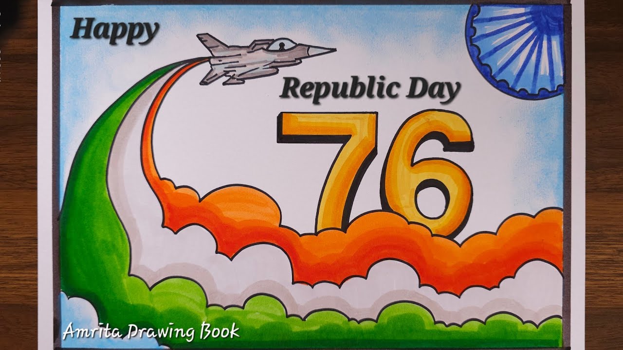 Republic Day Drawing easy | 26 January Drawing | Happy Republic Day ...