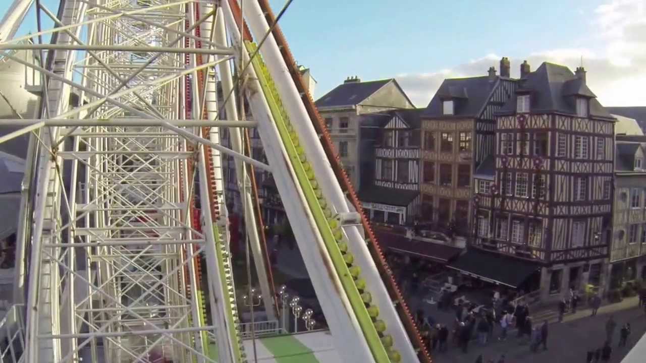 La grande roue de Noël à Rouen - YouTube
