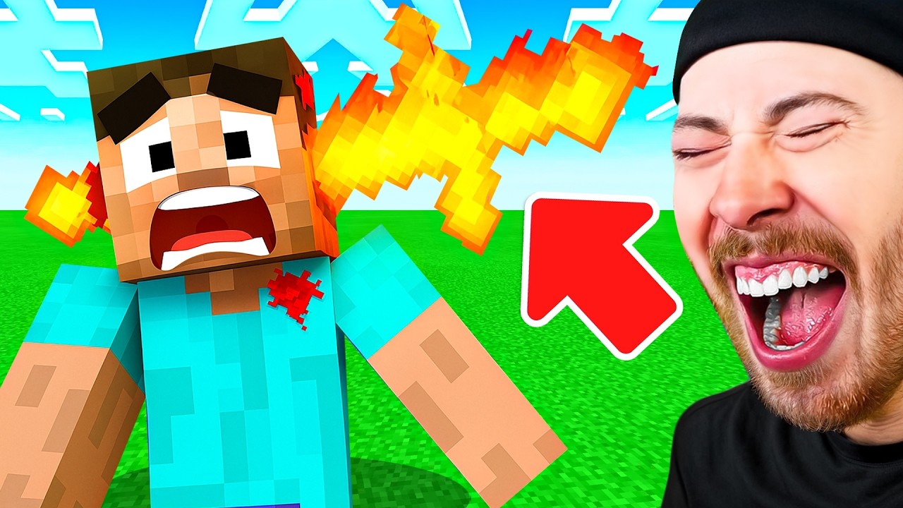 Minecraft Steve VS GOD SWORD! *FUNNY ANIMATIONS* - YouTube