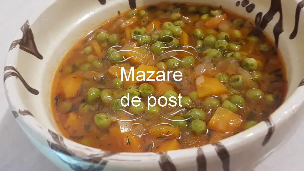 Mancare de mazare de post - YouTube