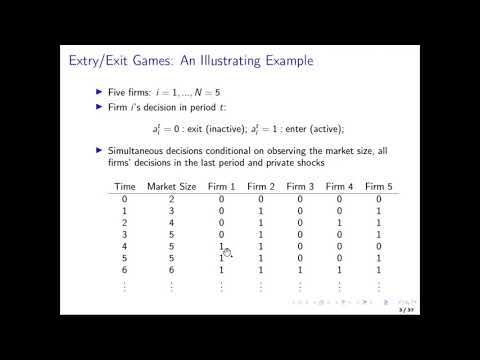 Lecture 19: Solving and Estimating DYNAMIC Games of Incomplete ...