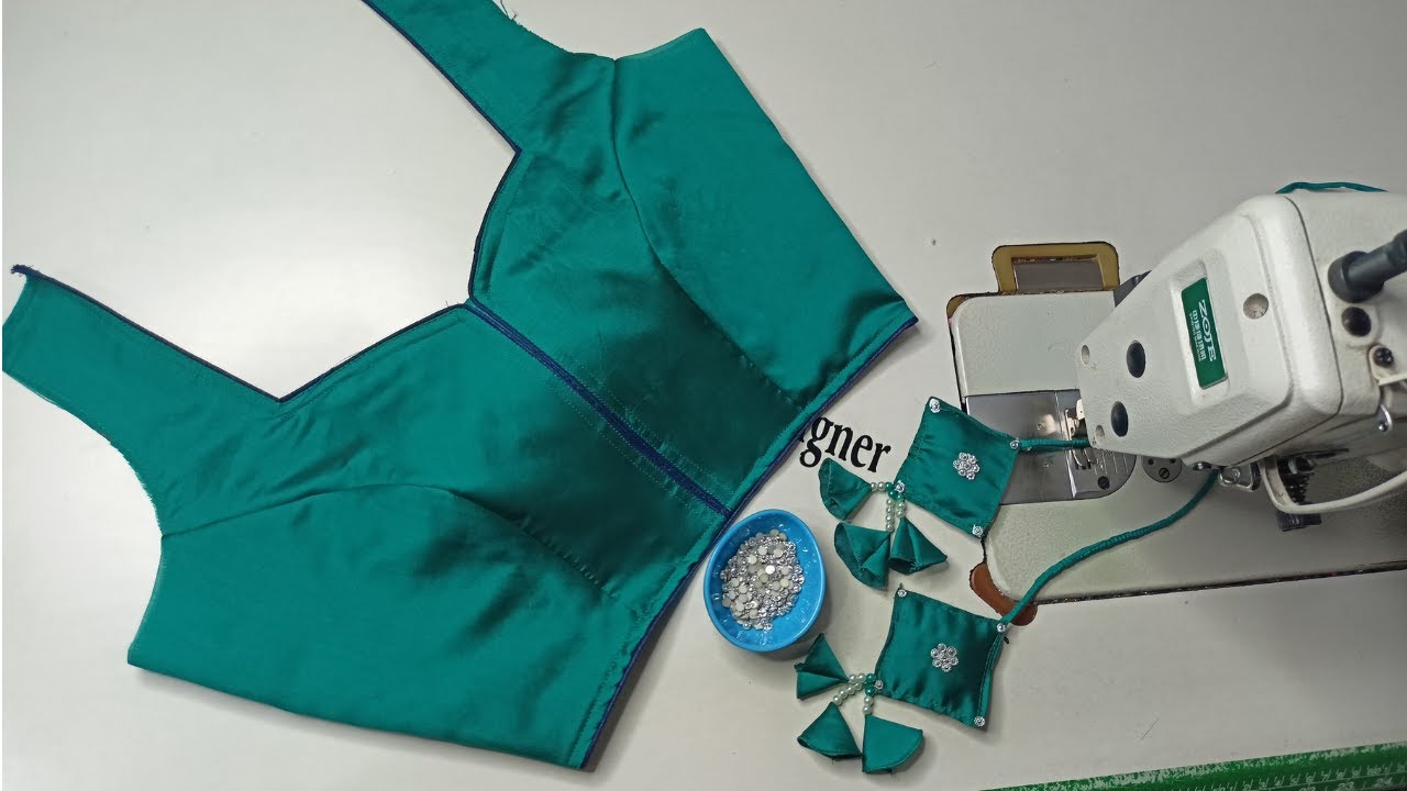 Designer Princess cut blouse cutting and stitching || Princess cut ...