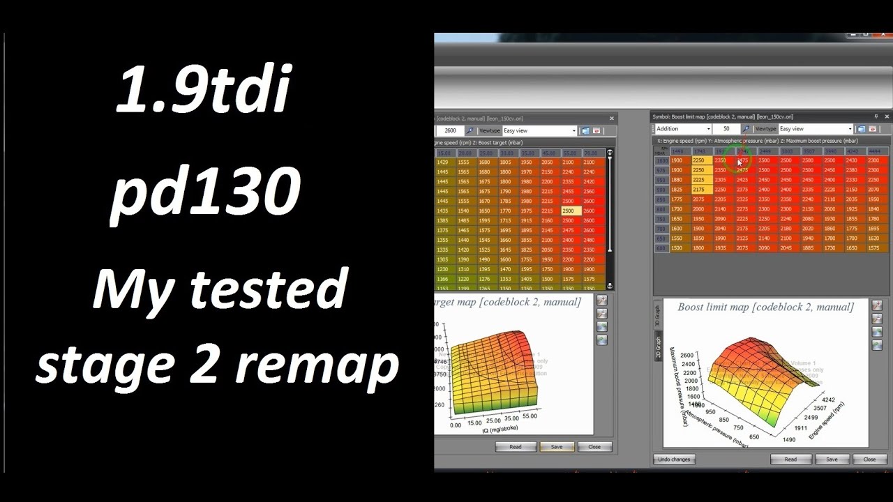 STAGE 2 map for 1.9tdi - YouTube
