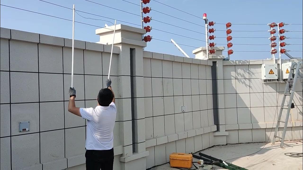 Lanstar Electric fence alarm trigger - YouTube