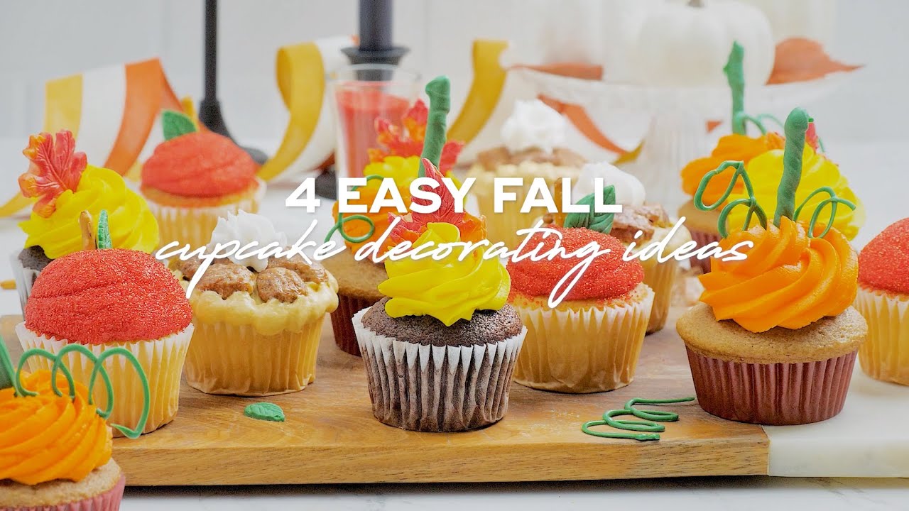 4 Easy Fall Cupcake Decorating Ideas YouTube 4-easy-fall-cupcake-decorating-ideas-youtube