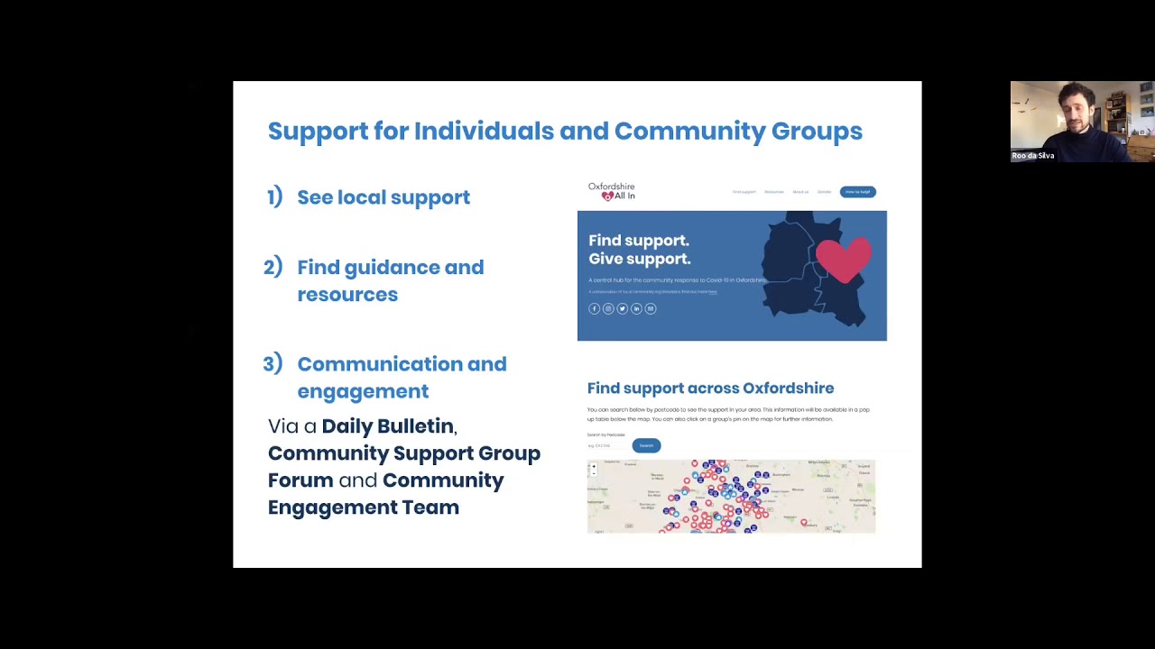 Roo Da Silva: Oxfordshire All In Covid-19 response and OCF support ...