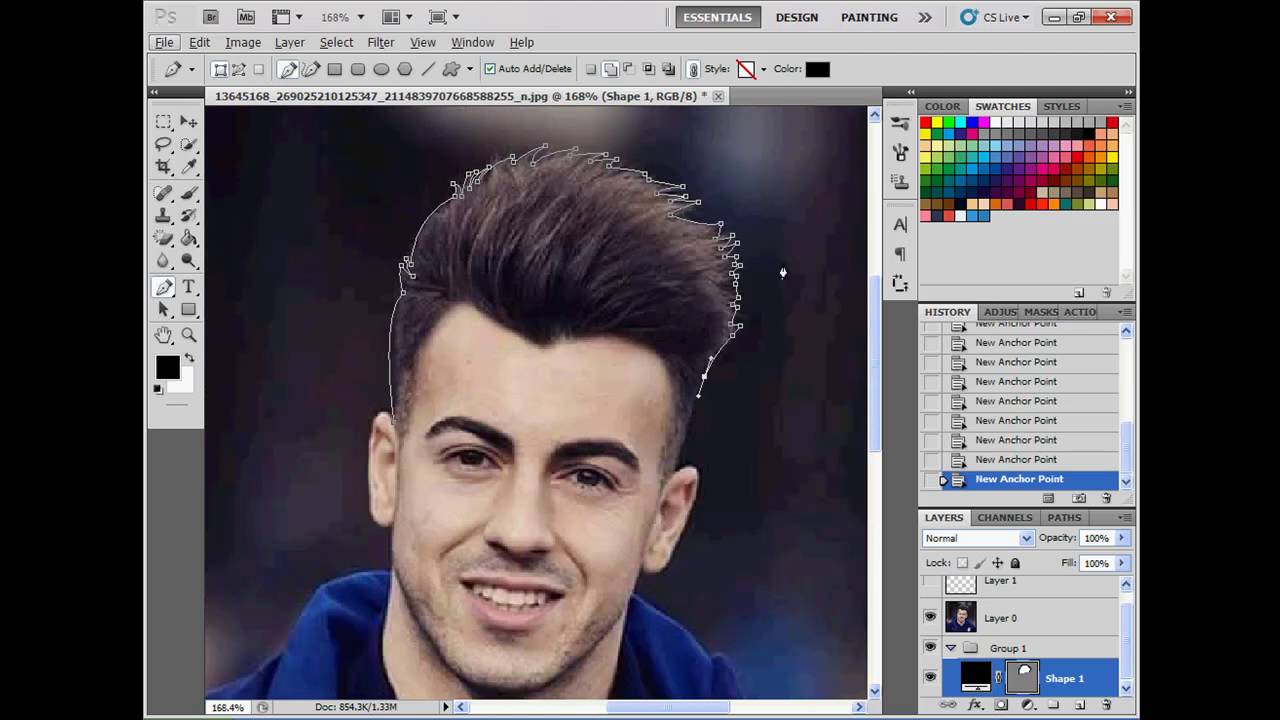 Vector Pixel (vexel) simple hair Tutorial (part 1) - YouTube