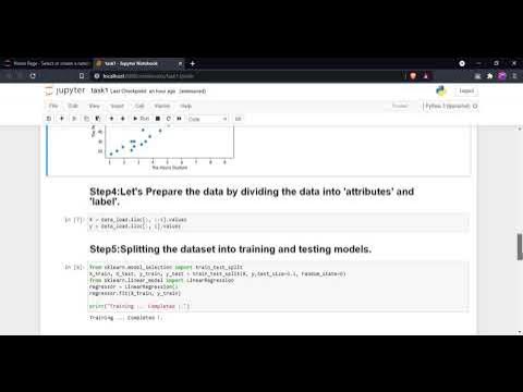 Student Marks prediction (using supervised ML)-Task1 - YouTube