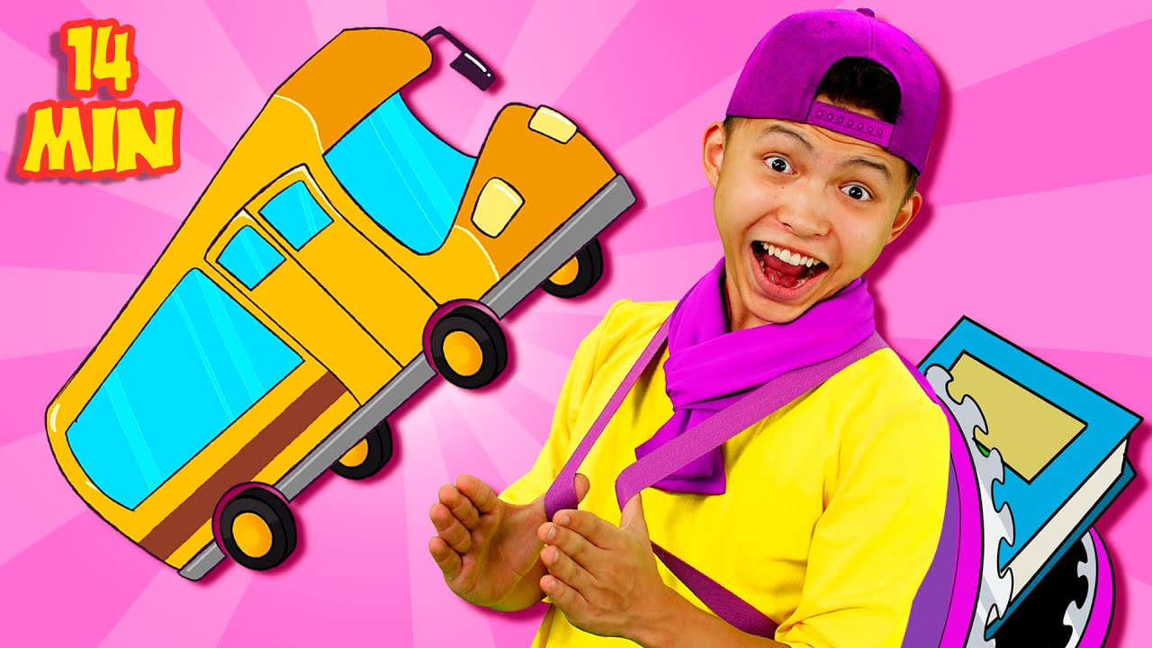 Back to School Song + More | Nursery Rhymes & Kids Songs | Dominoki ...