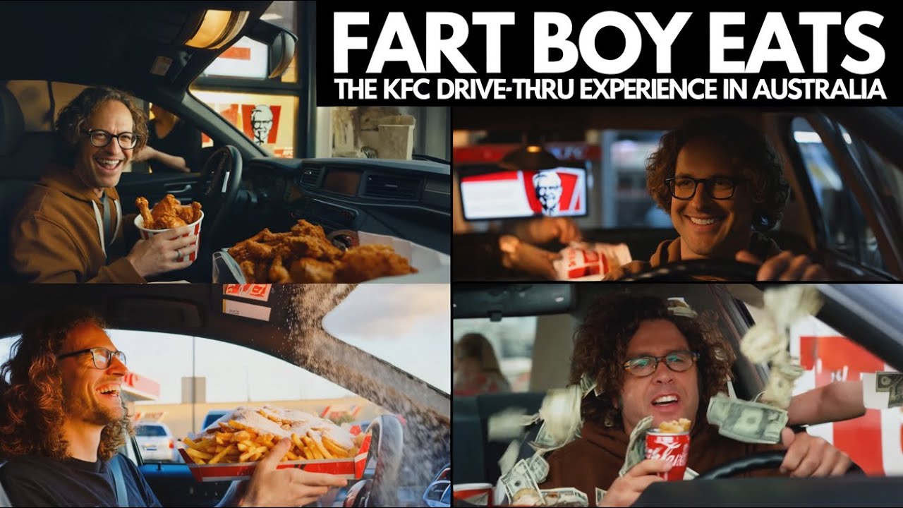 Fart Boy Eats: The🍗 KFC🍗 Drive-Thru Adventure in Australia! 🍗🍗🍗🍗🍗🐕🍋 ...