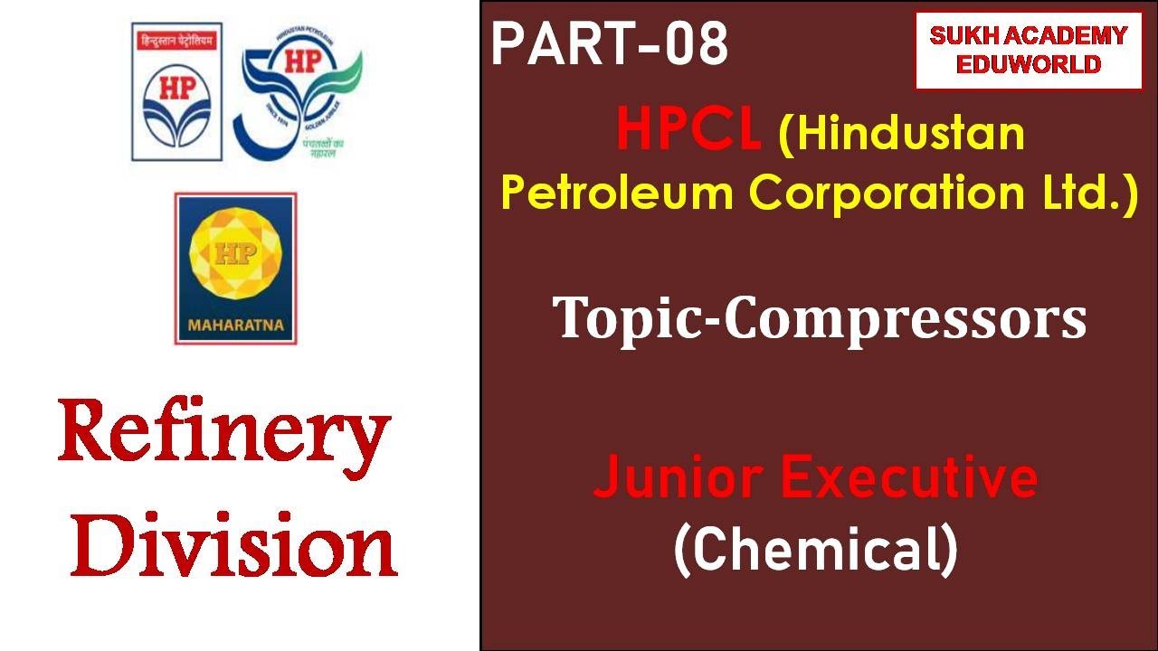 Part-8, HPCL, Post: Junior Executive (Chemical)-Refinery D, Topic - Compressors - YouTube