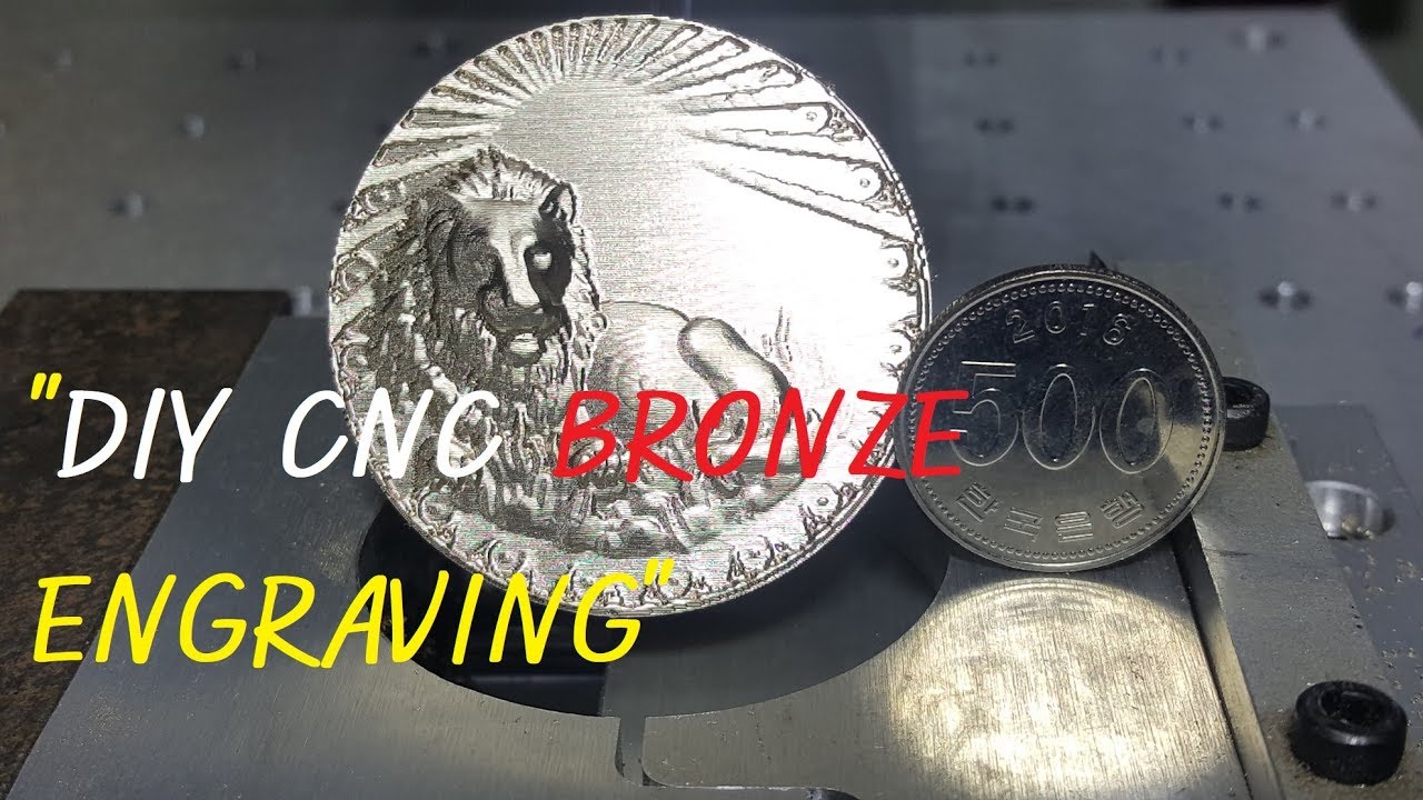diy cnc bronze engraving :자작cnc 황동 가공...1 - YouTube