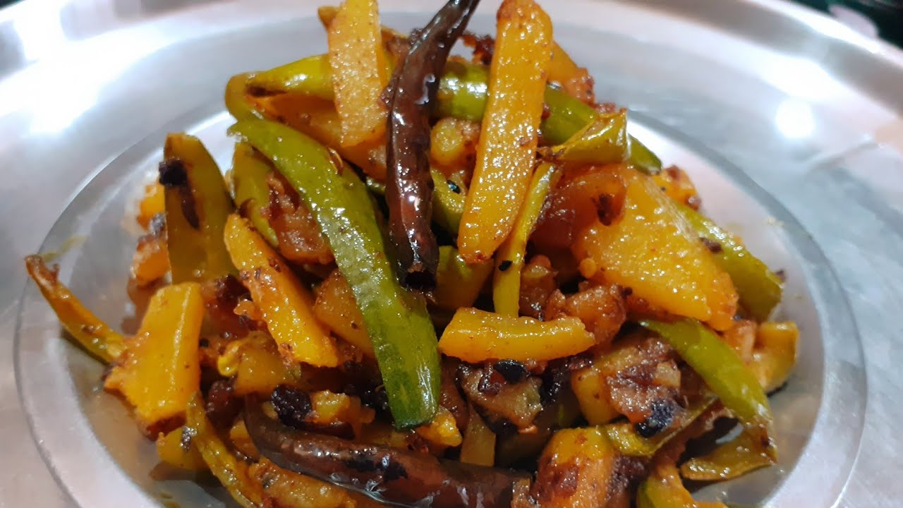 Aloo Parwal Fry Recipe-Parwal Aloo ki sukhi sabzi-pointed gourd Sabji ...