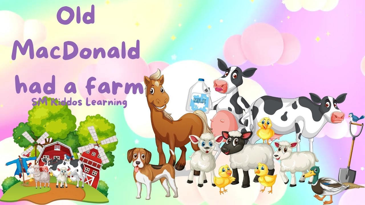 Old MacDonald Had A Farm With Lyrics | Nursery Rhymes | Kids Songs | SM ...