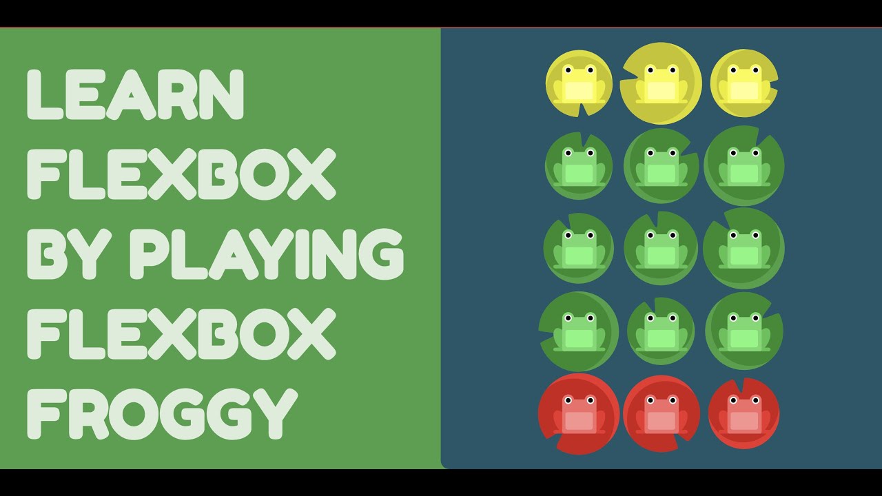 Learn Html Flexbox By Playing This Game Flexbox Froggy Youtube