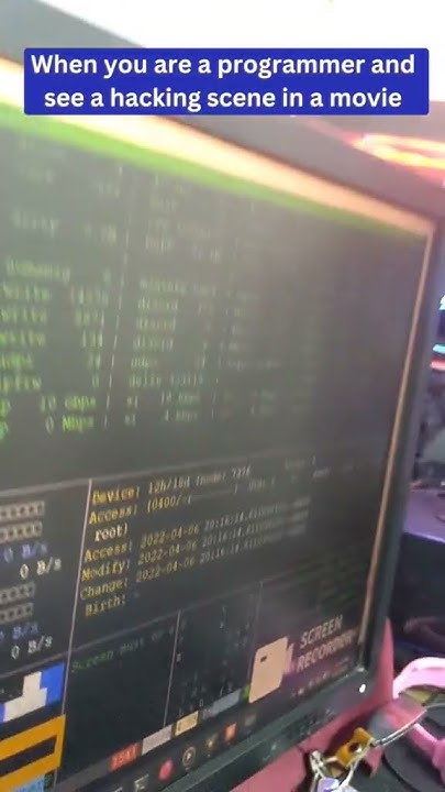 When you are a programmer and see a hacking scene in a movie - YouTube