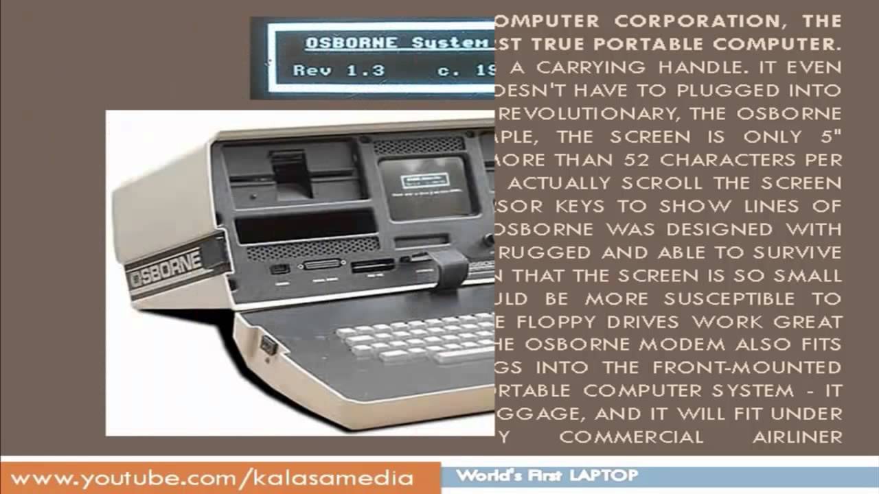 World's First LAPTOP - YouTube