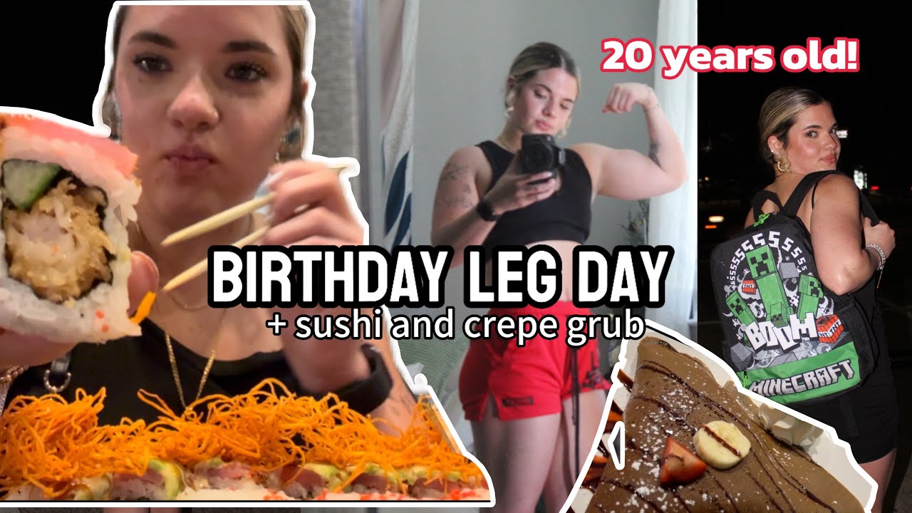 Birthday Leg Day + Dinner || Vlog/Celebrate with me :) - YouTube