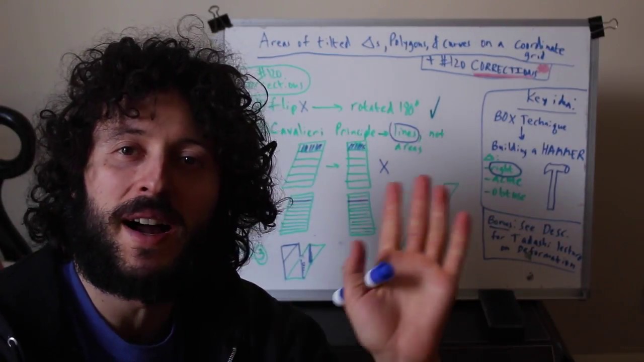 122. Area of a tilted triangle and polygon given coordinates (& curves ...