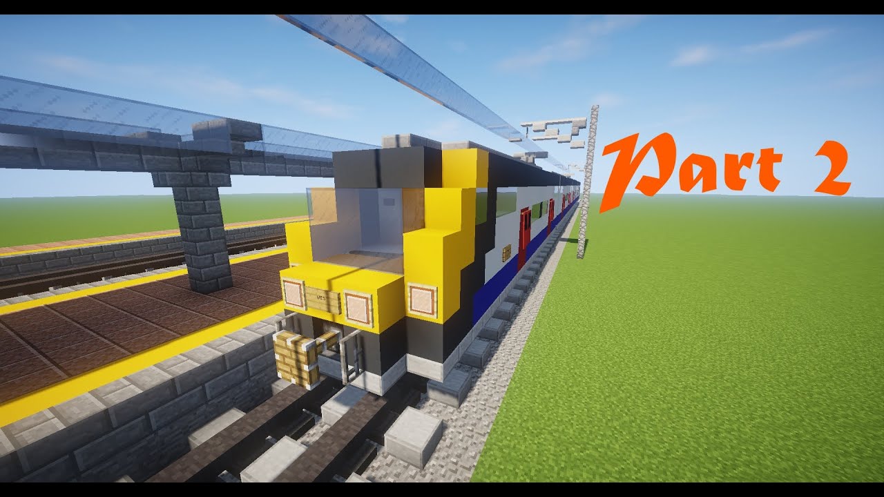 Minecraft Realistic Train Tutorial | Desiro ML MS-08 NMBS | Part 2 ...