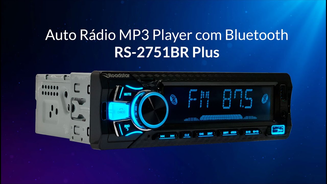 Auto Rádio RS-2751BR Plus - YouTube