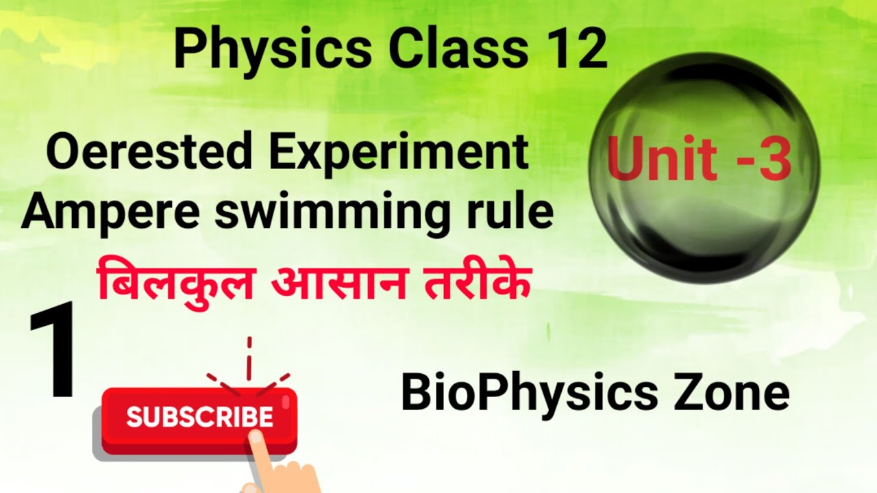 Oersted experiment | Class 12 | Unit 3 Physics - YouTube