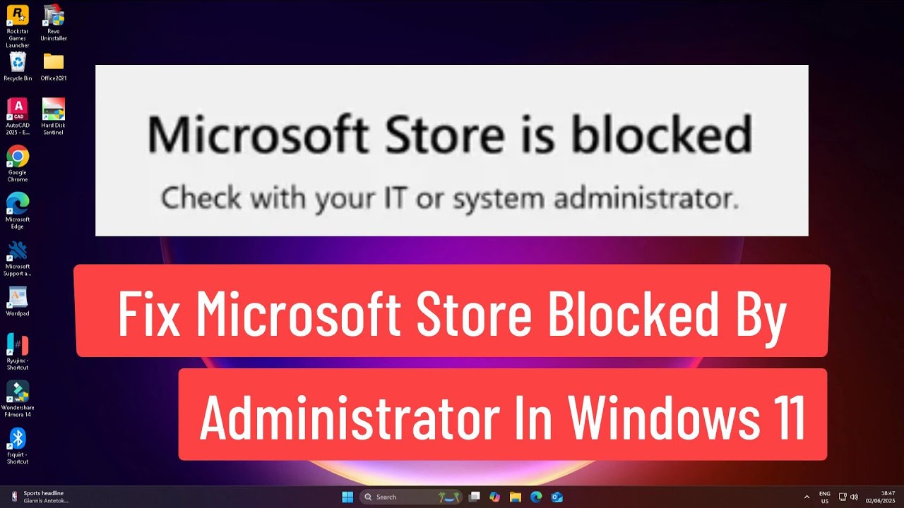 Fix Microsoft Store Blocked by Administrator In Windows 11? - YouTube