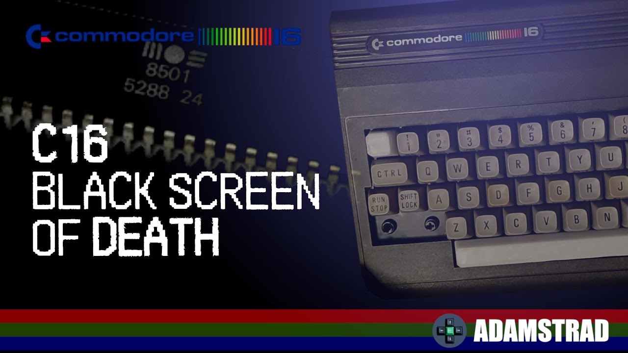 Commodore C16 Black Screen of Death - YouTube