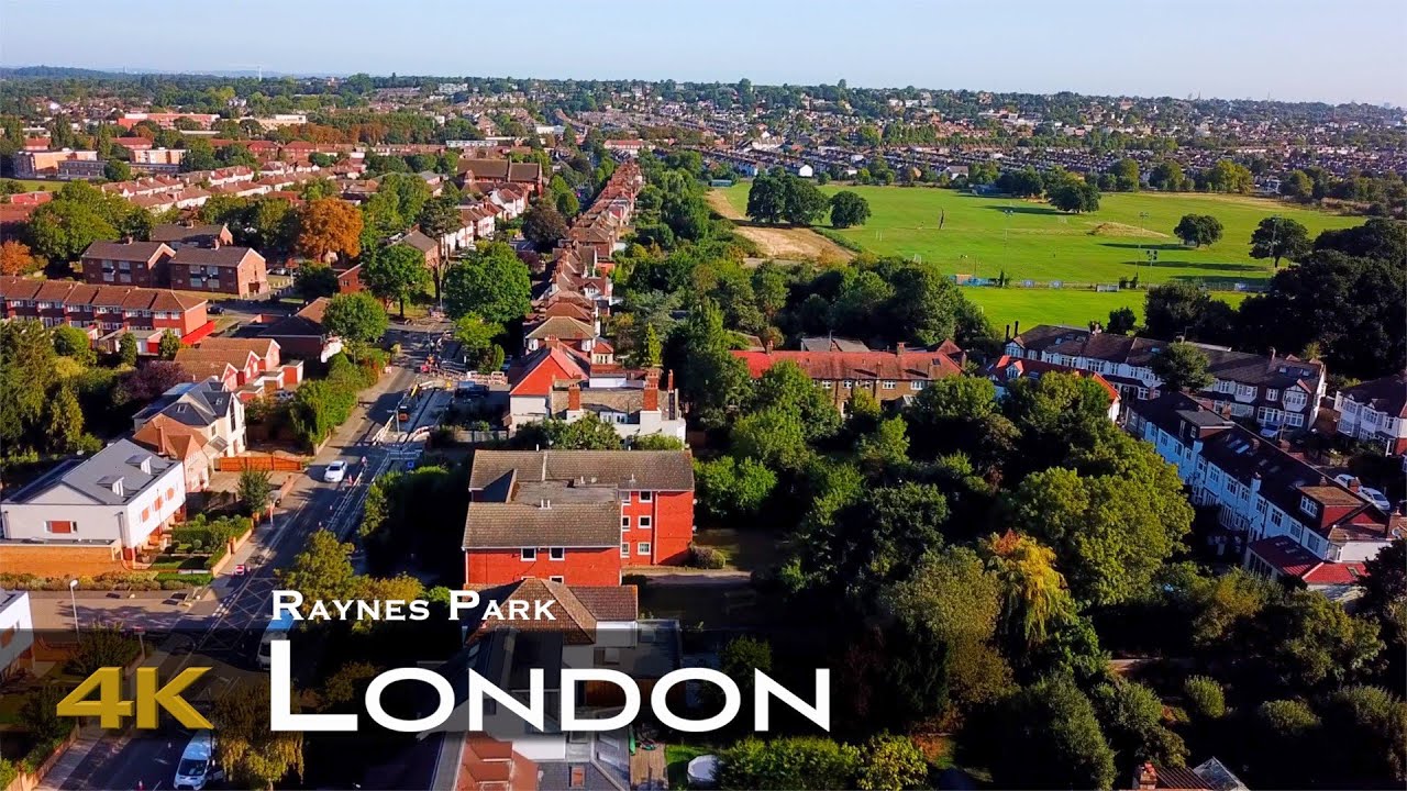 LONDON 4K Drone 🇬🇧 | Raynes Park UNITED KINGDOM - YouTube