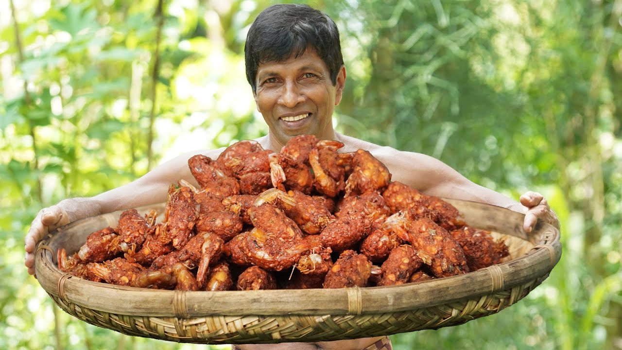 ඉස්සෝ වඩේ 500ක්?We made Fried Prawns Vadai recipe from 500 prawns |ගමේ ...